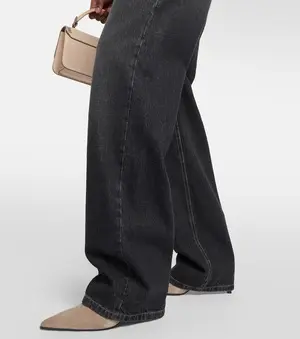 Brunello Cucinelli Embellished Wide-leg Jeans - Grey