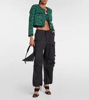 AGOLDE Ginerva Cotton Cargo Pants - Black