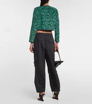 AGOLDE Ginerva Cotton Cargo Pants - Black