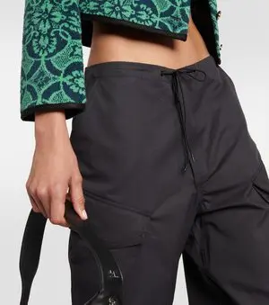 AGOLDE Ginerva Cotton Cargo Pants - Black