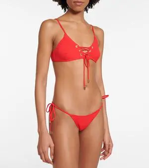Melissa Odabash Marrakech Lace-up Bikini Top