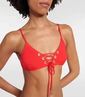 Melissa Odabash Marrakech Lace-up Bikini Top