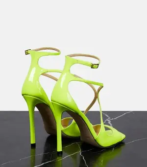 JIMMY CHOO Azia 110 Patent Leather Sandals