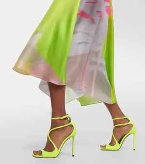 JIMMY CHOO Azia 110 Patent Leather Sandals
