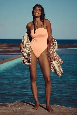 TOAST Signature Tube One-Piece Swimsuit Sherbert