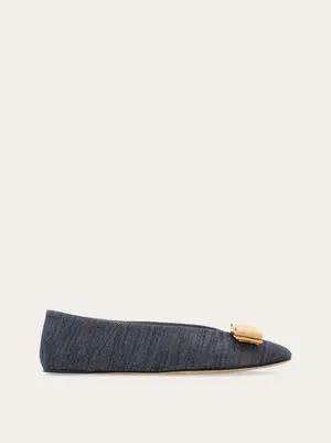 Ferragamo Raffia Flats For Women