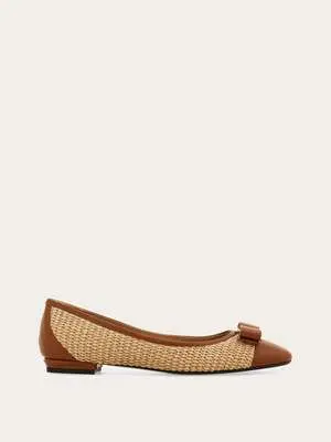 FERRAGAMO Vara Bow Ballet Flat Brown