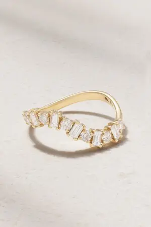 Ileana Makri Wave 18-karat White Diamond Ring - Gold