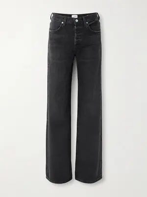 Citizens Of Humanity Annina High-rise Wide-leg Jeans - Black