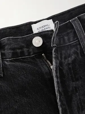 Citizens Of Humanity Annina High-rise Wide-leg Jeans - Black