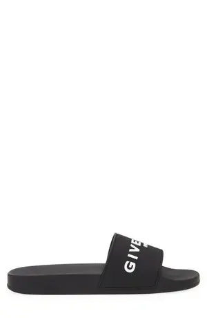 Givenchy Logo Slide Sandal - 003 Black