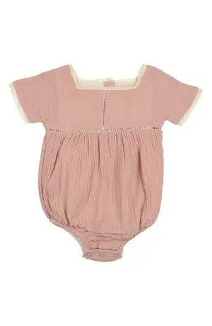MANIÈRE Cotton Gauze Bubble Romper - Mauve
