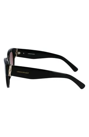 Longchamp 52mm Tea Cup Sunglasses - Black
