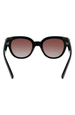 Longchamp 52mm Tea Cup Sunglasses - Black