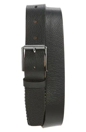 Cole Haan Cole Haan Hidden Stitch Leather Belt Black