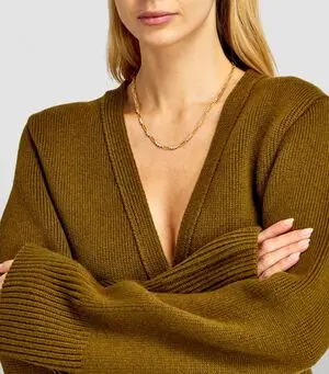 JADE TRAU - Jade Trau Yellow Gold And Diamond Pia Chain Necklace