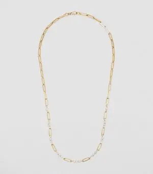 JADE TRAU - Jade Trau Yellow Gold And Diamond Pia Chain Necklace