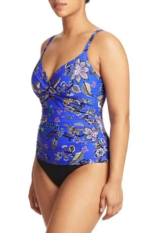SEA LEVEL Dd- & E-cup Paisley Tankini Top