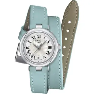 TISSOT Bellissima Leather Strap Watch - Blue