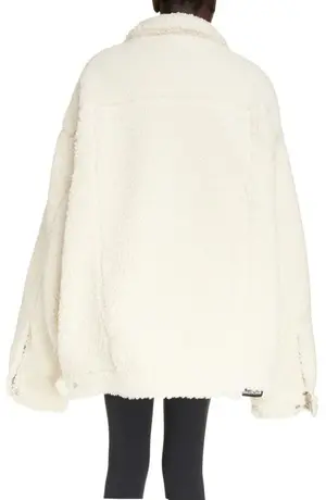 Balenciaga Oversize Faux Shearling Trucker Jacket