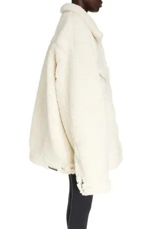 Balenciaga Oversize Faux Shearling Trucker Jacket