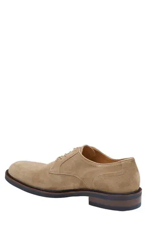Johnston & Murphy Hartley Plain Toe Derby - Taupe Italian Suede