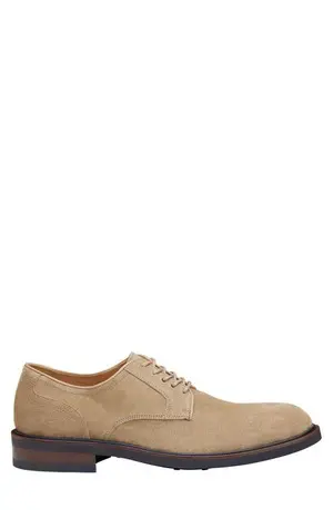 Johnston & Murphy Hartley Plain Toe Derby - Taupe Italian Suede