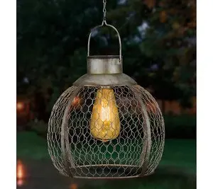 REGAL ART & GIFT Edison Solar Lantern Round