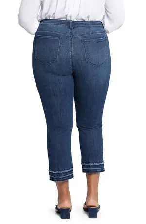 NYDJ Marilyn Release Hem Ankle Straight Leg Jeans - Inspire