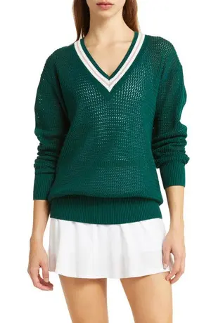 Varley Open Stitch Cotton Tennis Sweater