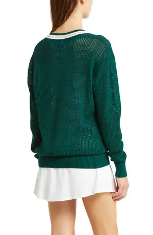 Varley Open Stitch Cotton Tennis Sweater