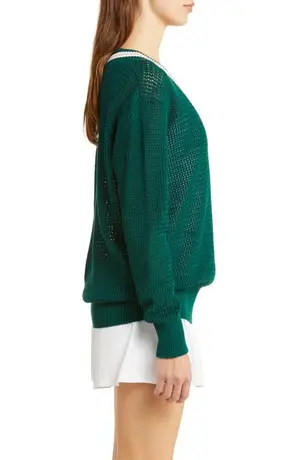 Varley Open Stitch Cotton Tennis Sweater