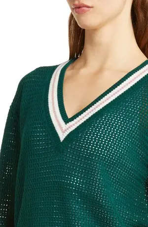 Varley Open Stitch Cotton Tennis Sweater
