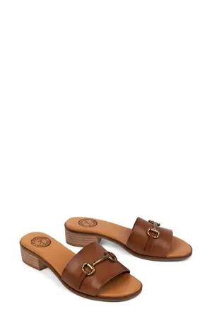 Penelope Chilvers Salamanca Horsebit Slide Sandal - Tan