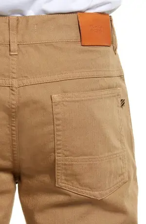 Billy Reid Cotton & Linen Blend Straight Leg Pants