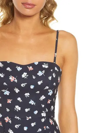 French Connection Camass Floral Print Minidress