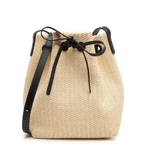 MANSUR GAVRIEL Mini Raffia Bucket Bag