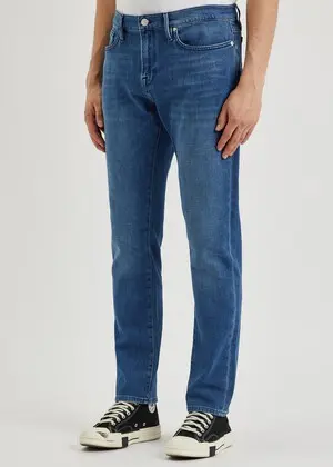 FRAME L'homme Slim-leg Jeans - Mid Blu