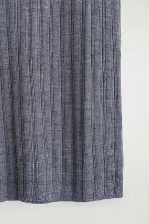 Cos Ribbed-knit Silk T-shirt
