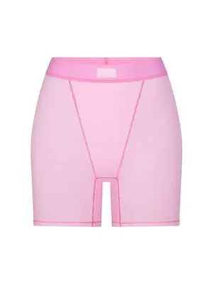 SKIMS Cotton Rib Boxer Bubble Gum