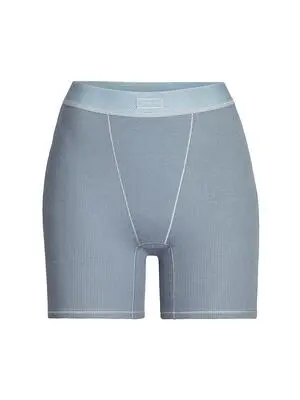 SKIMS Cotton Rib Boxer Kyanite
