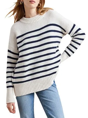 LA LIGNE Marin Sweater Cream Navy