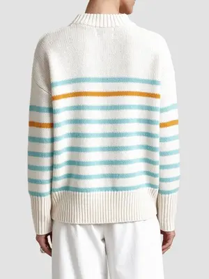 LA LIGNE Marin Sweater - Ivory Aqua