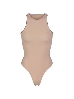 SKIMS Women's Fits Everybody High Neck Bodysuit - Onyx  Clay