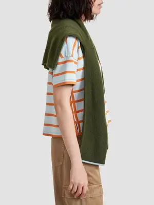 LA LIGNE Breton Short Sleeve Tee - Blue Pumpkin