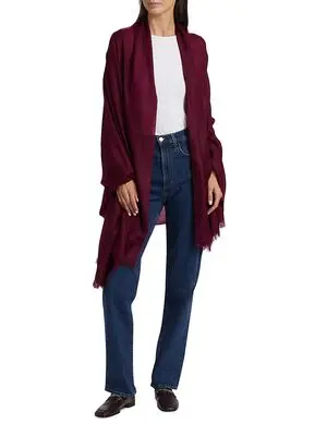 Sofia Cashmere Lightweight Cashmere Scarf Burgundy