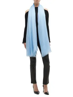 Sofia Cashmere Lightweight Cashmere Scarf - Dark Navy