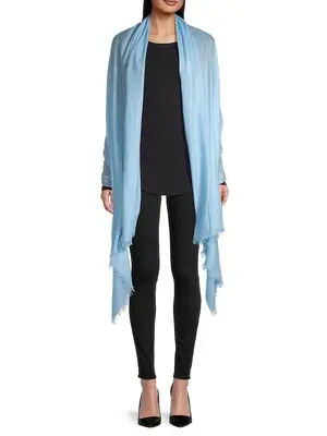 Sofia Cashmere Lightweight Cashmere Scarf - Light Blue