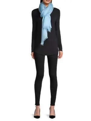 Sofia Cashmere Lightweight Cashmere Scarf - Light Blue