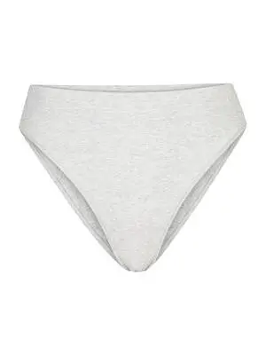 SKIMS Cotton Jersey Cheeky Tanga Light Heather Grey